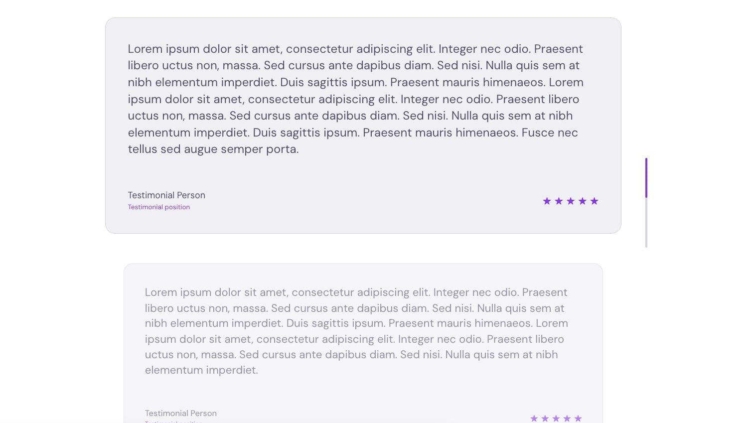 01 - Testimonials - Fancy Animations